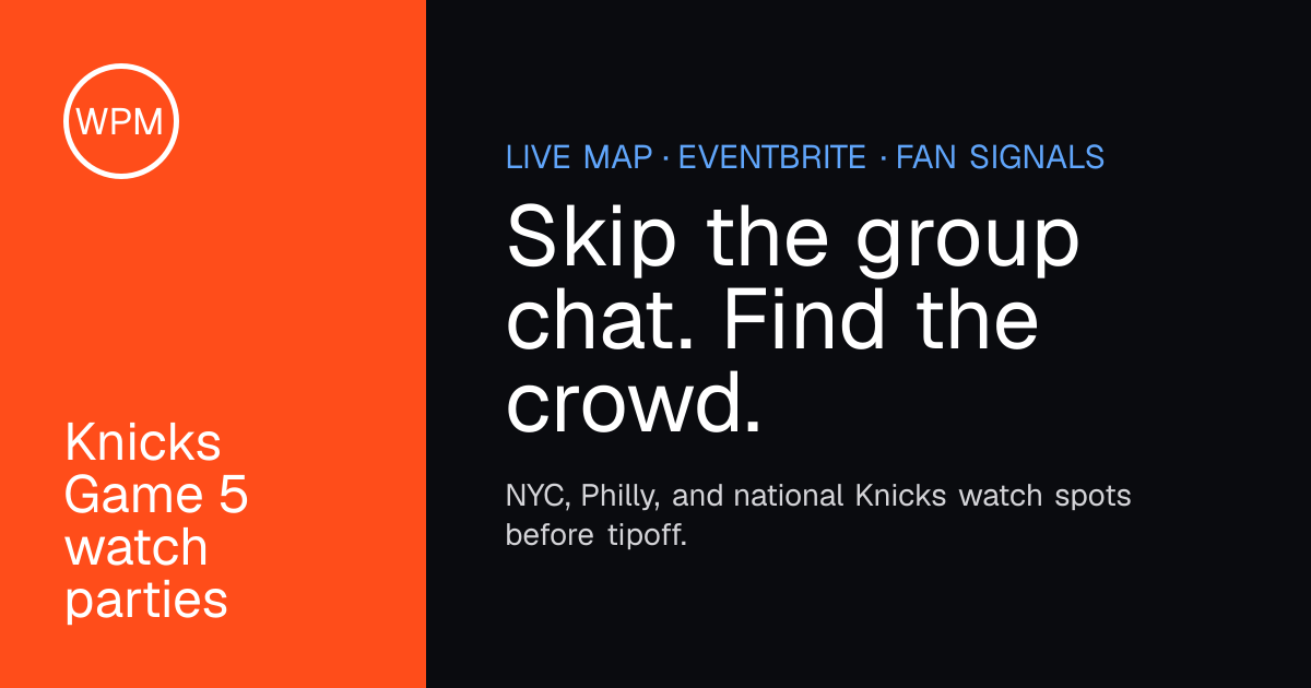 Knicks Watch Party Index | Find Places to Watch Knicks Games